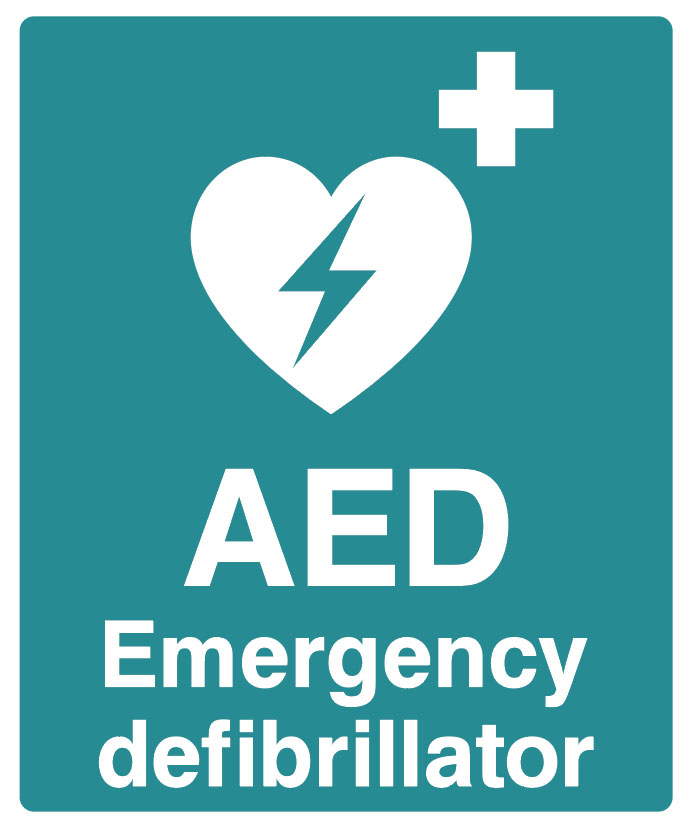 First aid - AED Emergency Defibrillator | Stickers Direct